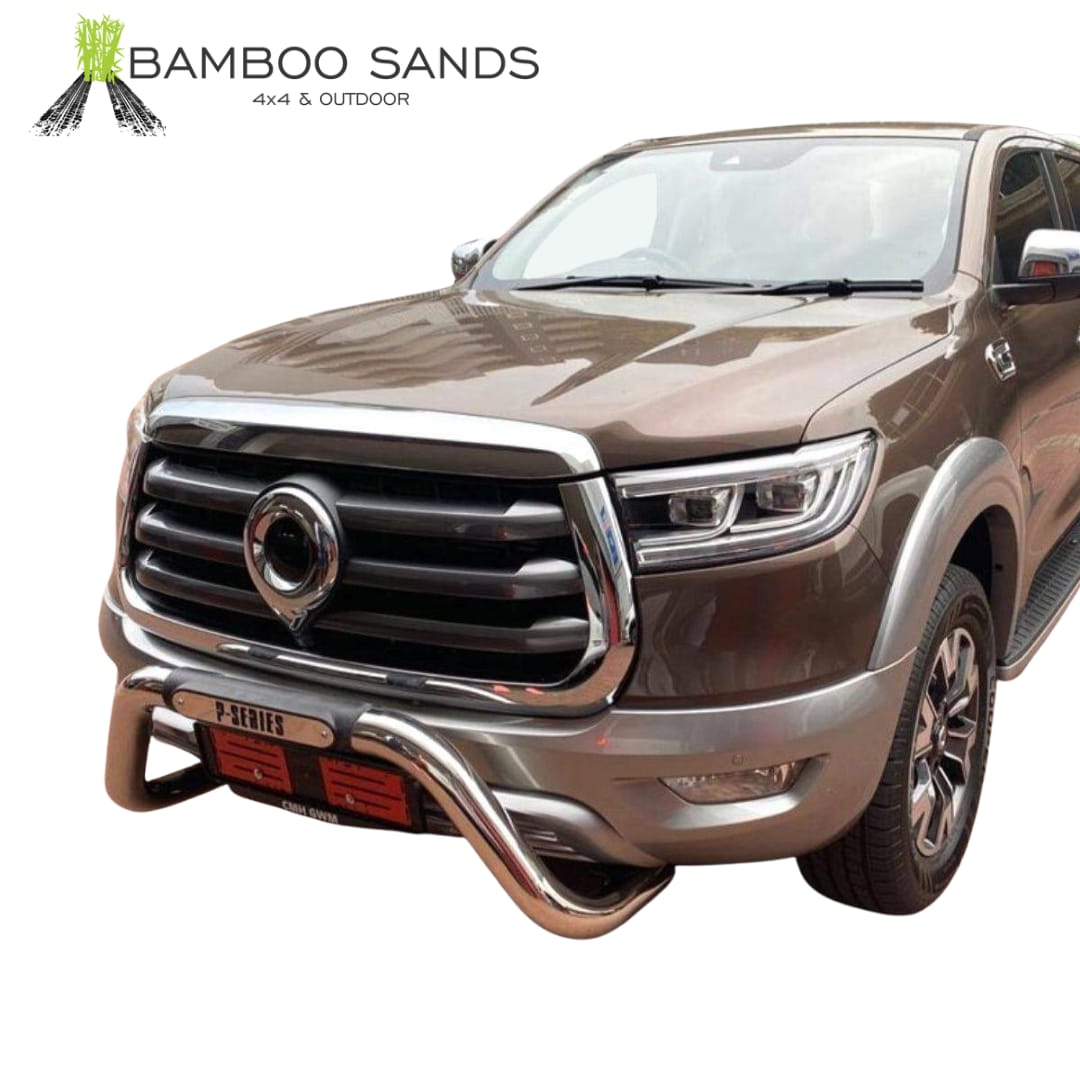 GWM P-series nudge bar Stainless – BAMBOO SANDS 4×4 ACCESSORIES GWM P-series nudge bar Stainless – BAMBOO SANDS 4×4 ACCESSORIES